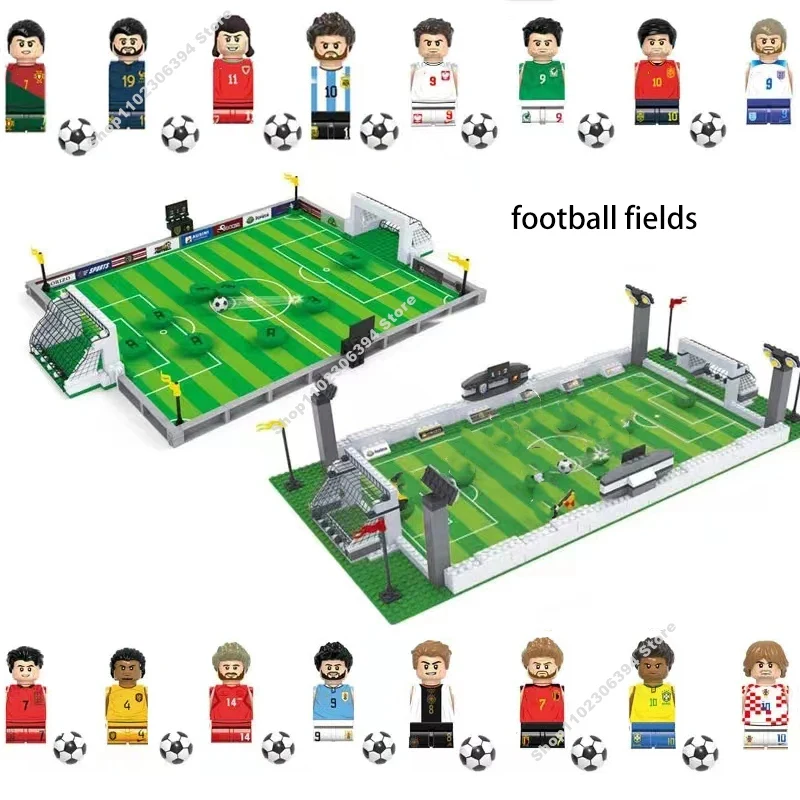 Soccer-Field-Building-blocks-DIY-Table-Football-Board-Building-Bricks ...