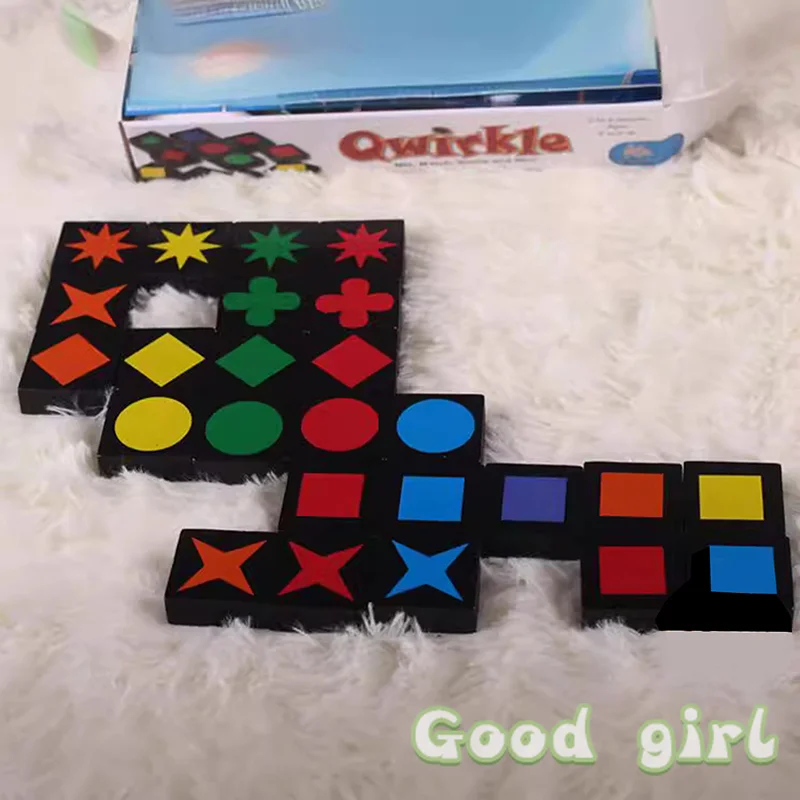 New Christmas Gifts New Children's Educational Toys Qwirkle Wooden ...