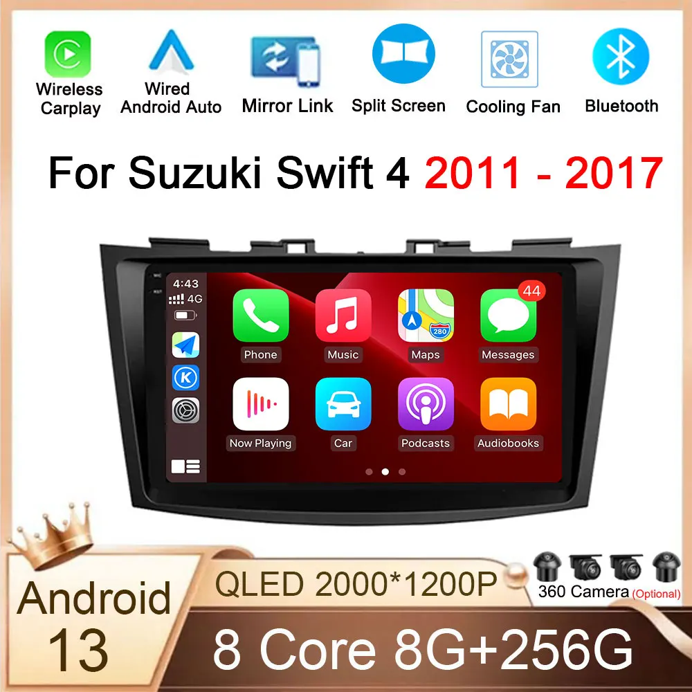 For Suzuki Swift 4 2011 - 2017 Android 13 Car Auto Radio Stereo ...