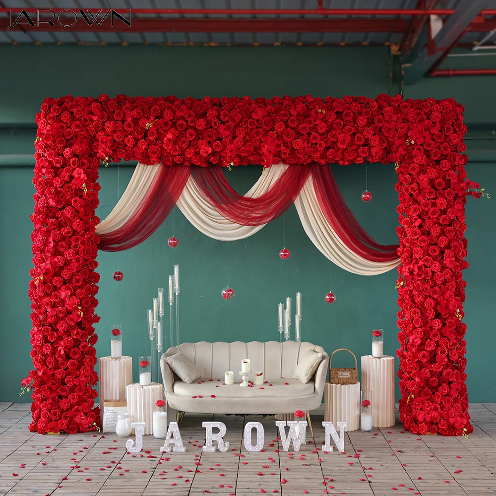Luxury Wedding Supplies Artificial Red Orchid Flower Runner for Event ...