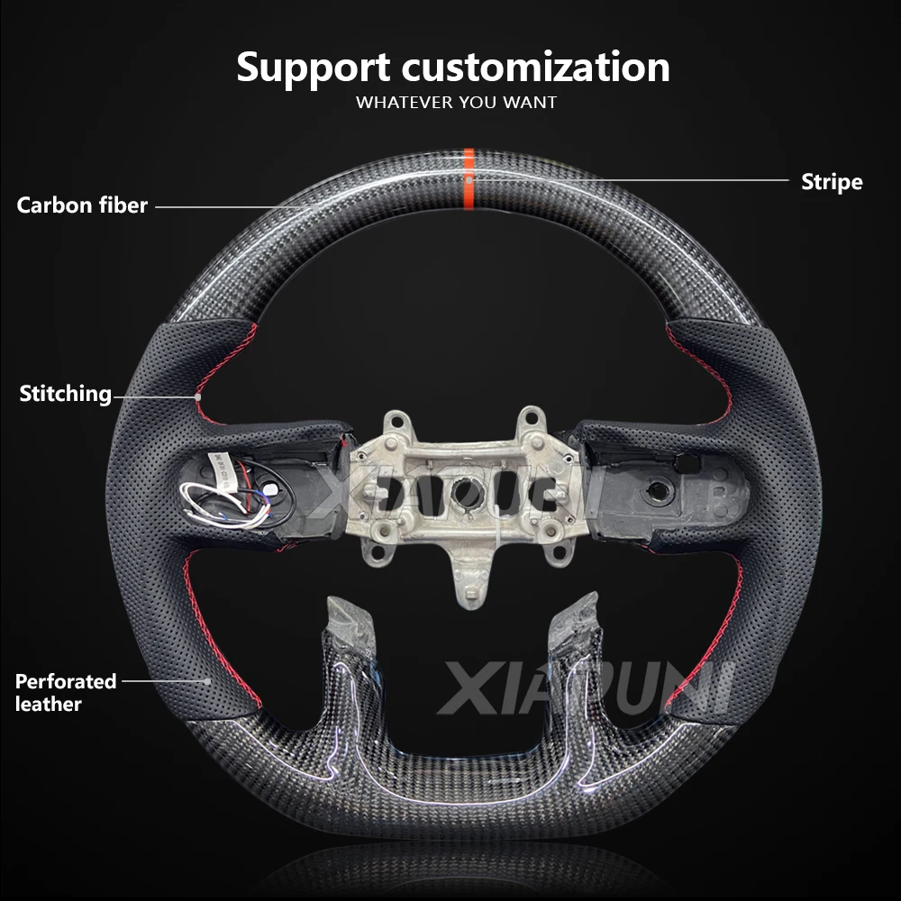 100% Carbon Fiber Steering Wheel For RAM 2018-2022 Customize Racing ...