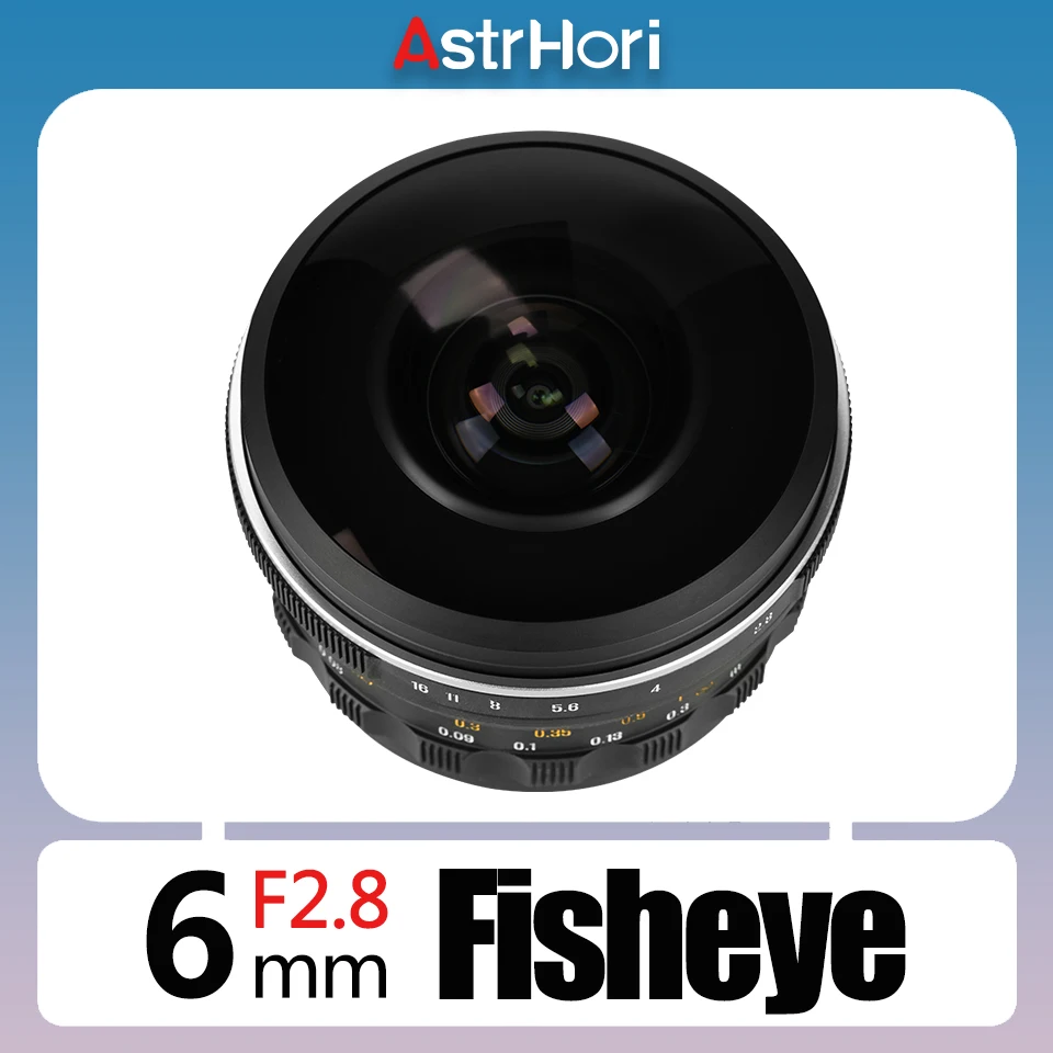 AstrHori 6mm F2.8 Full Frame Circular Fisheye Lens Manual Focus Ultra ...
