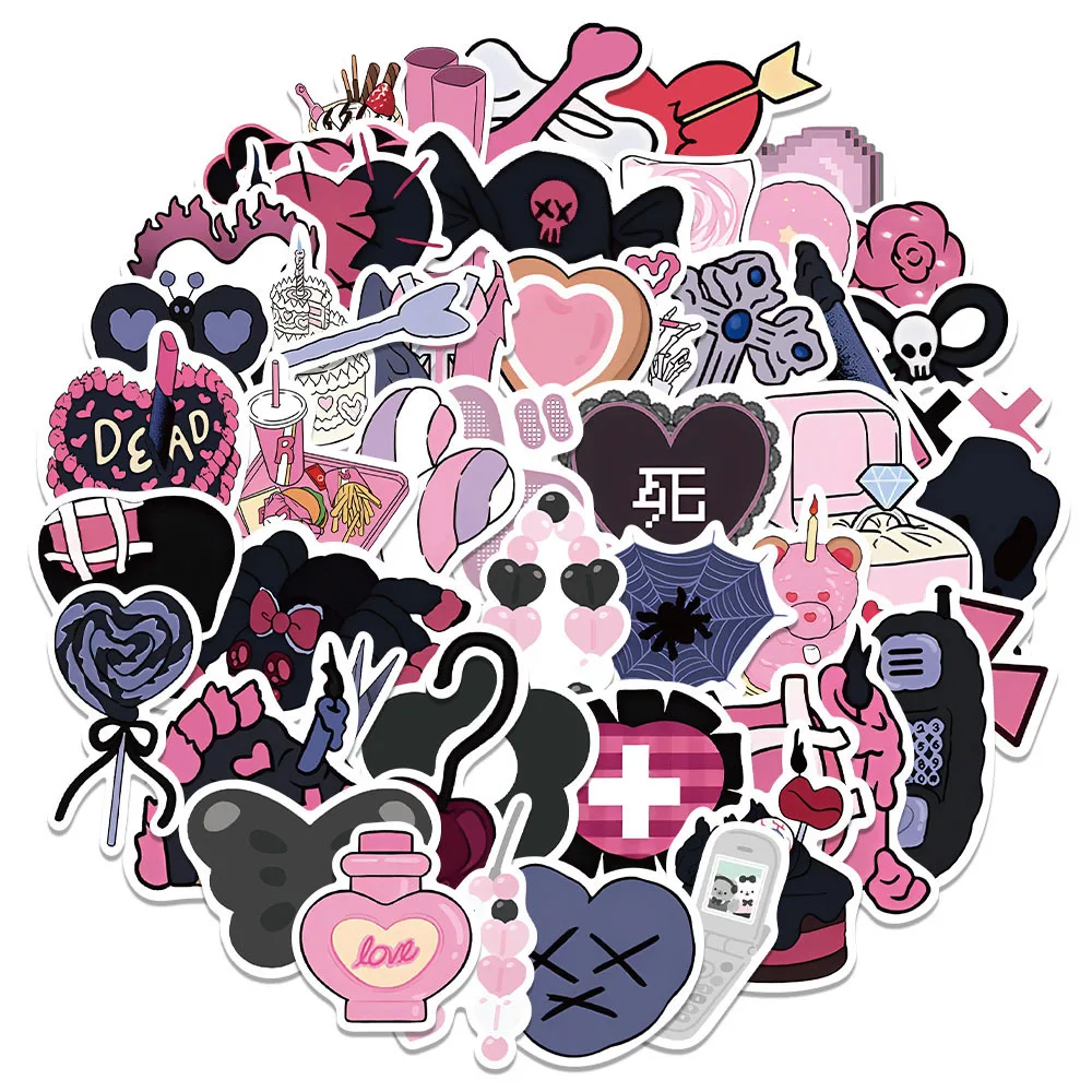 10-30-60Pcs-European-and-American-style-dark-advanced-sticker-For ...