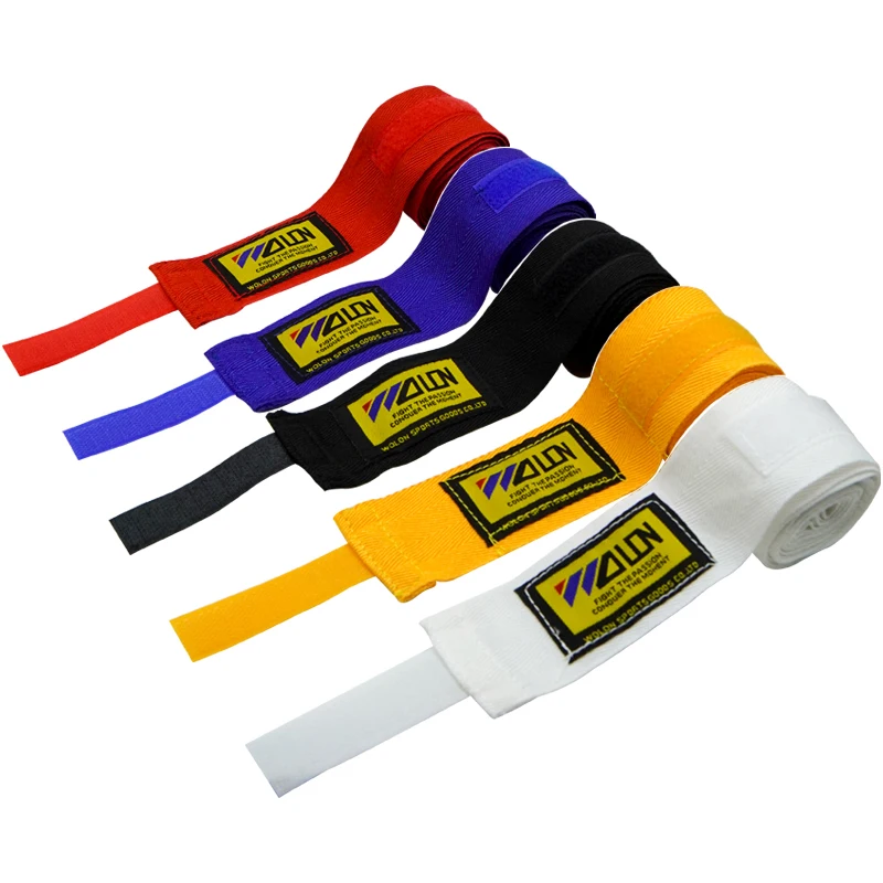 2 pçs bandagem de boxe 3/5m algodão esportes sanda cinta kick boxe mma ...