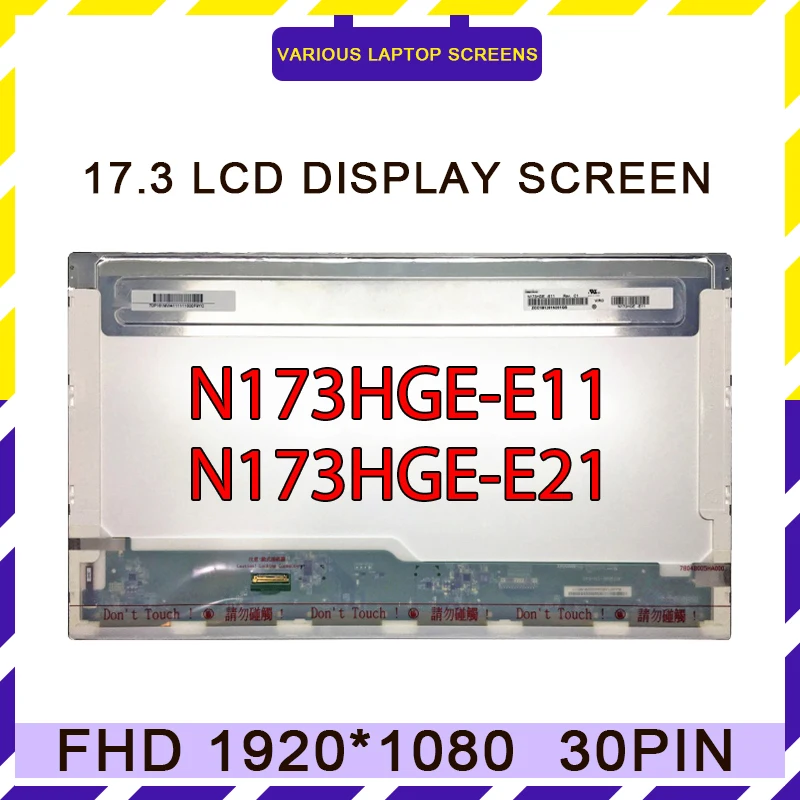 N173HGE-E11 N173HGE-E21 B173HTN01.1 17.3 Inch Laptop LCD Scree FHD 1920*1080 LCD LED Display ...