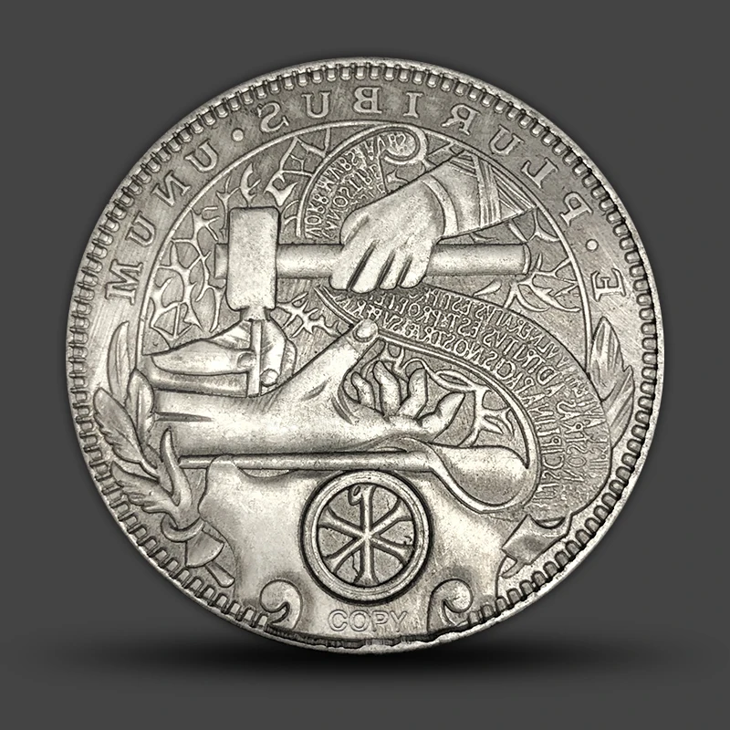 Moneda americana de Wanderer Hobo, brazo de hierro, decoración mecánica ...