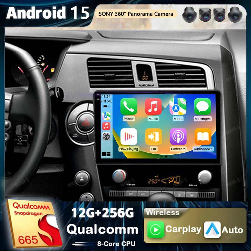 Android 15 For SsangYong Kyron Actyon C100 2005- 2011 2K QLED Android ...