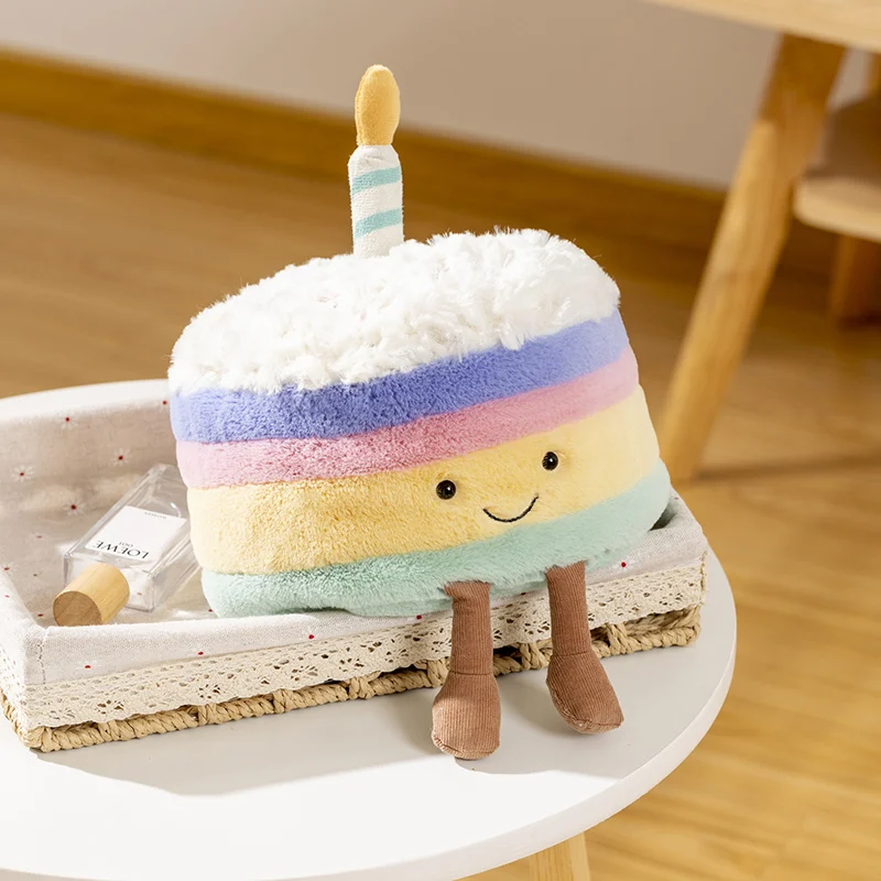 Kawaii-Happy-Birthday-Cake-Plush-Toys-For-Kids-Children-Stuffed-Animals ...