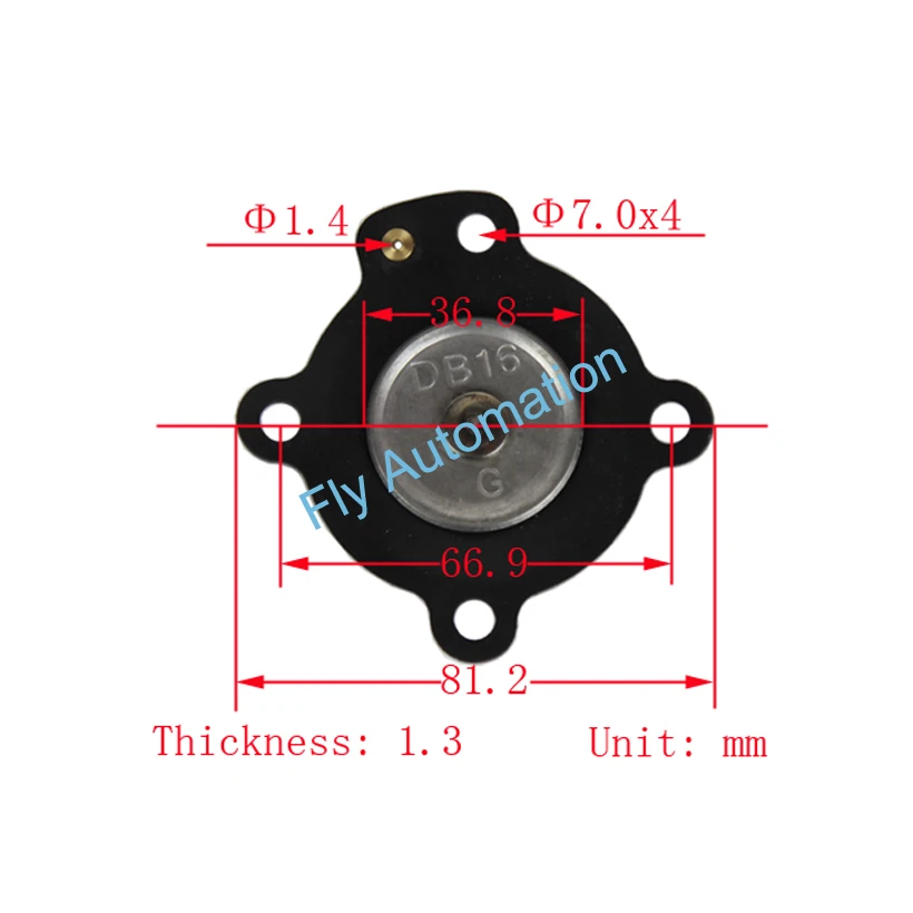 DB114 DB16 Mecair Diaphragm Repair Kit For Pulse Jet Valve VNP214 ...
