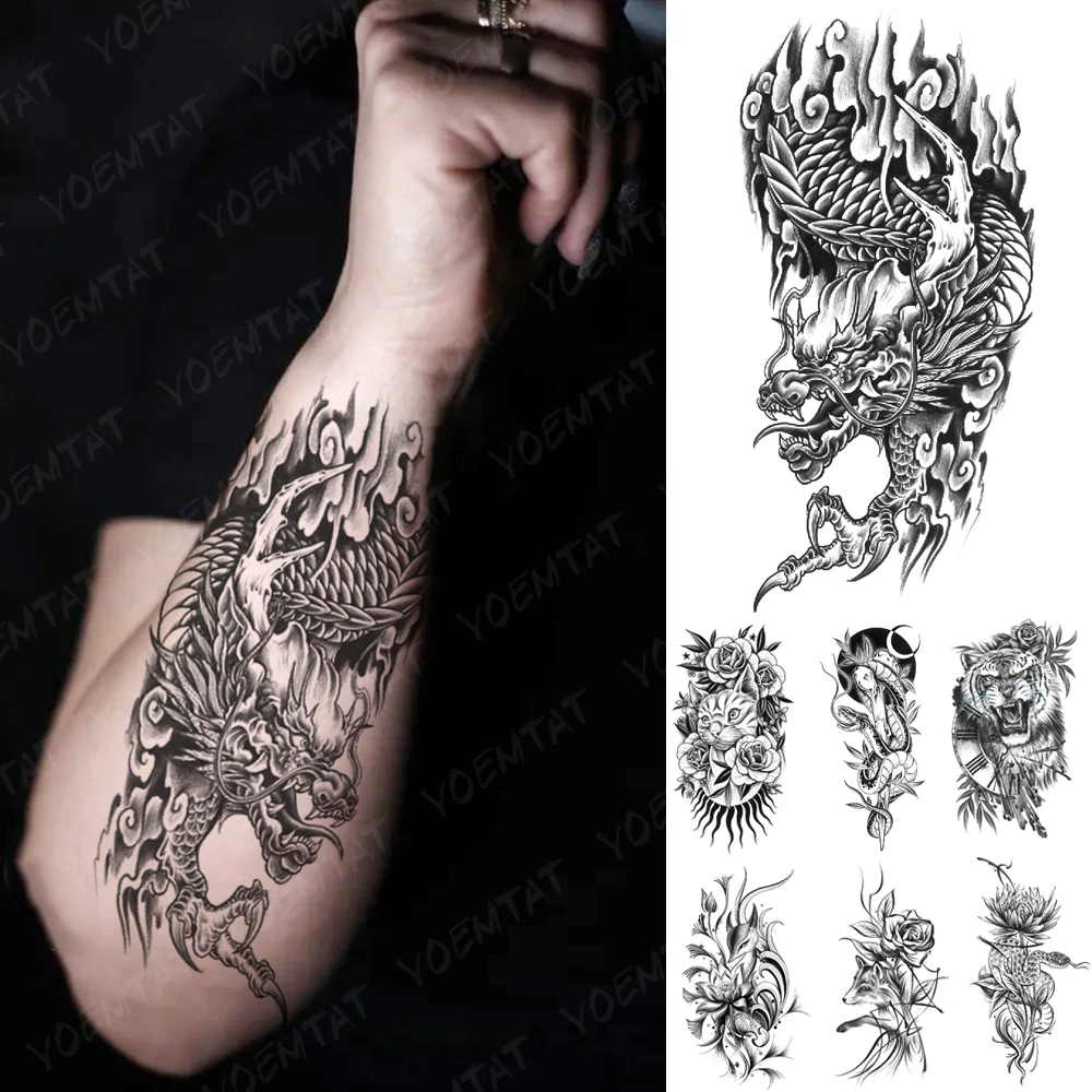 Dragon Arm Wrap Tattoo