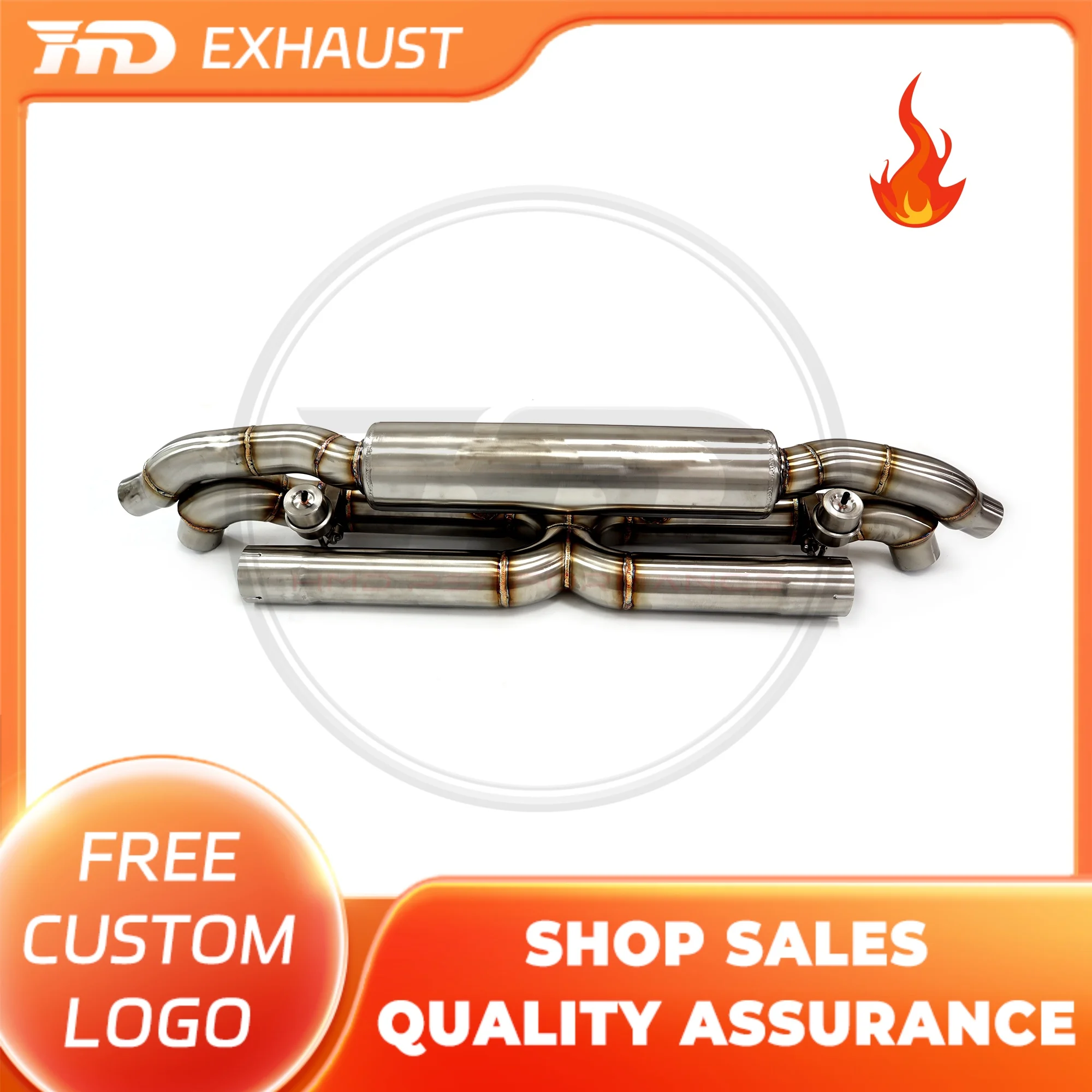 HMD Exhaust System Stainless Steel Performance Catback for Porsche 991. ...