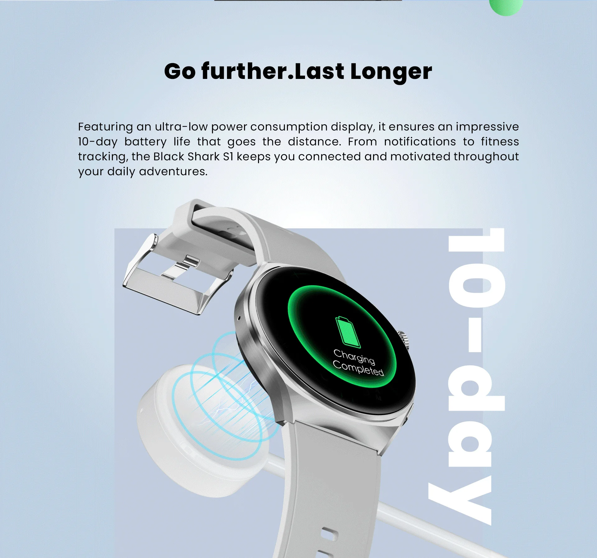 Original Black Shark S1 Smartwatch 1.43” AMOLED Screen Health ...