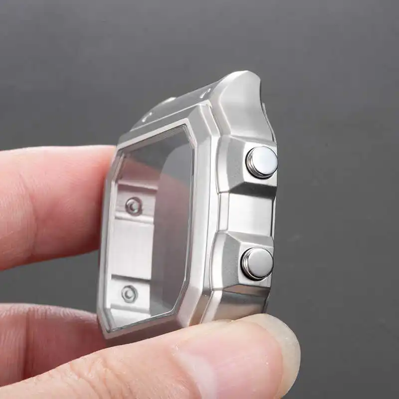 For-Casio-3299-AE-1200-case-women-s-men-s-stainless-steel-bezel-silver ...