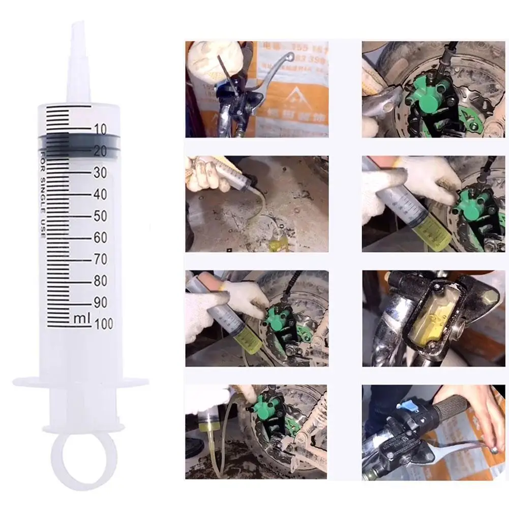100ml Brake Syringe Motorcycle Bleed Kit Caliper Gas Bleed Syringe Tool ...