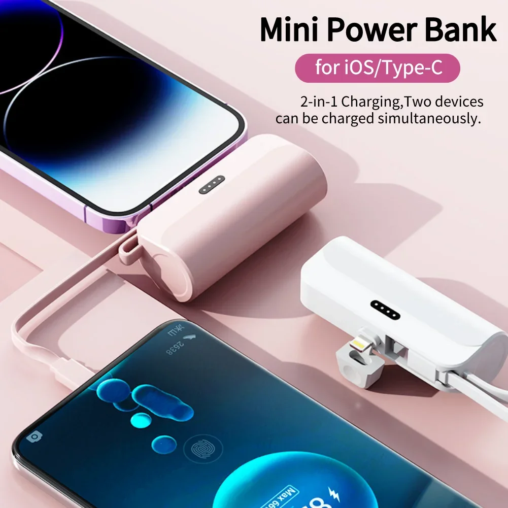 Mini-Power-Bank-10000mAh-Large-Capacity-Auxiliary-Battery-Wireless ...