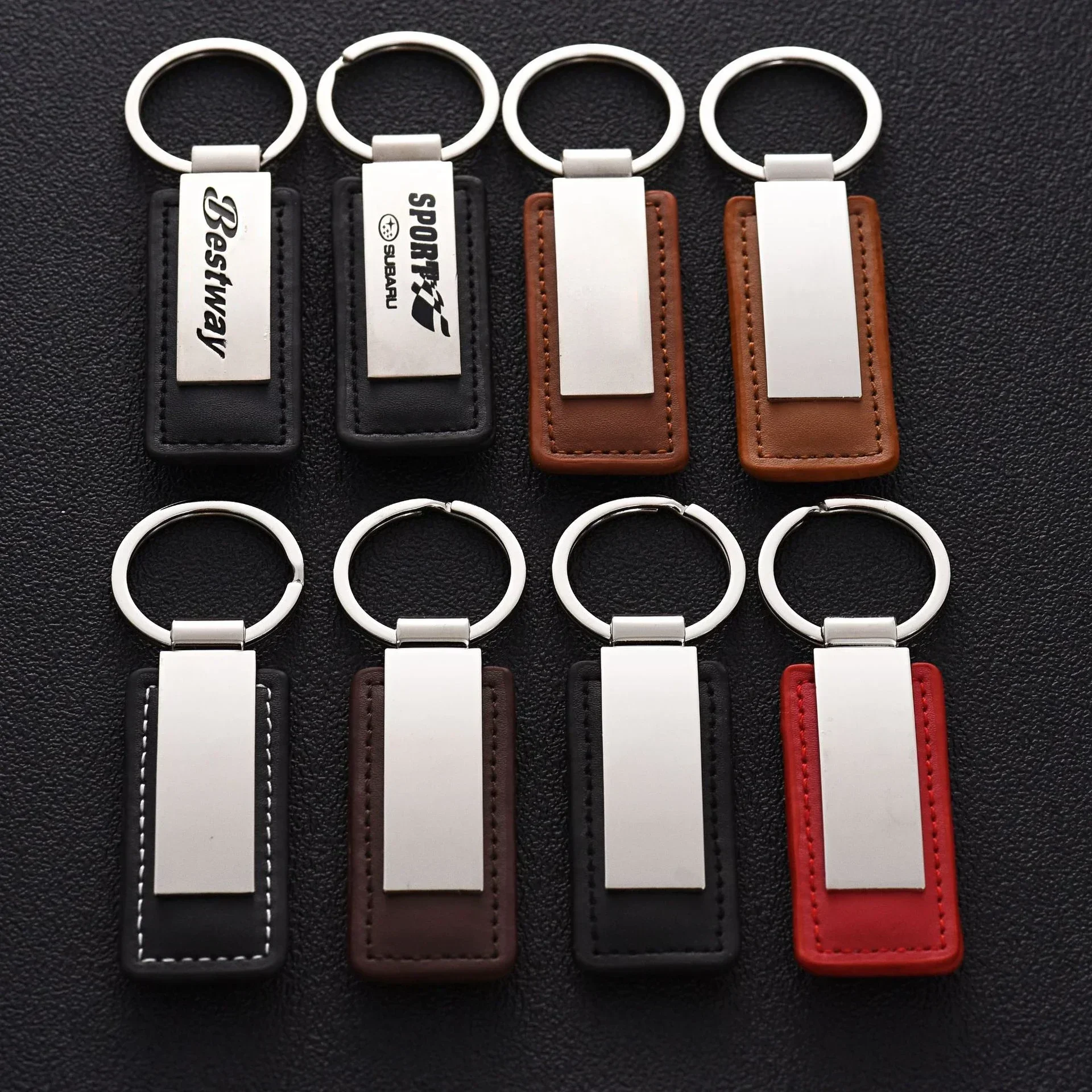 LLavero-de-cuero-PU-personalizado-para-hombres-y-mujeres-llavero-con ...