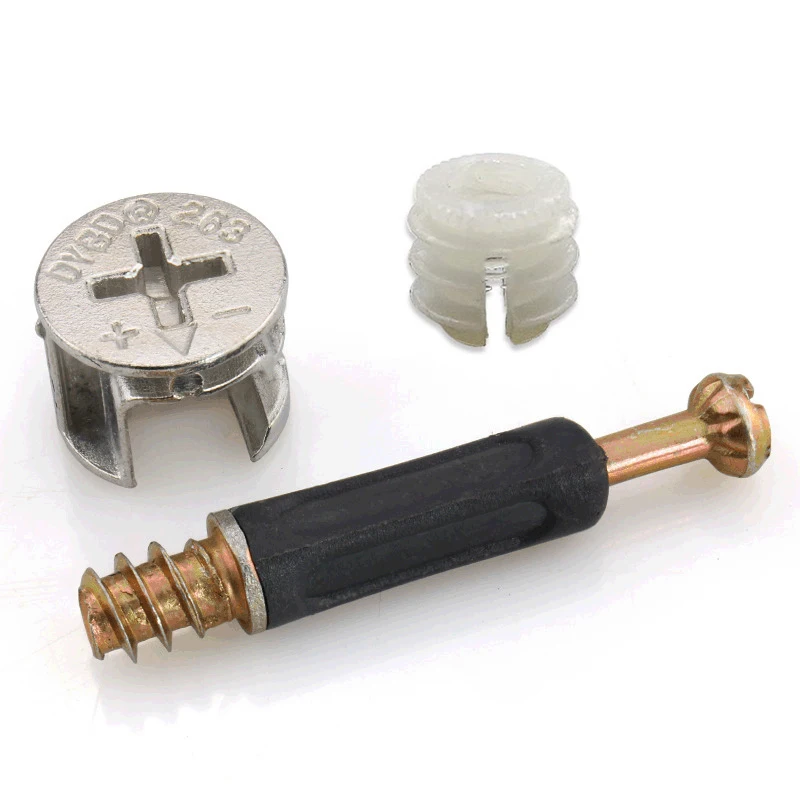 20Sets-Furniture-Connecter-Fittings-Thread-Bolts-Dowels-Screws-For ...