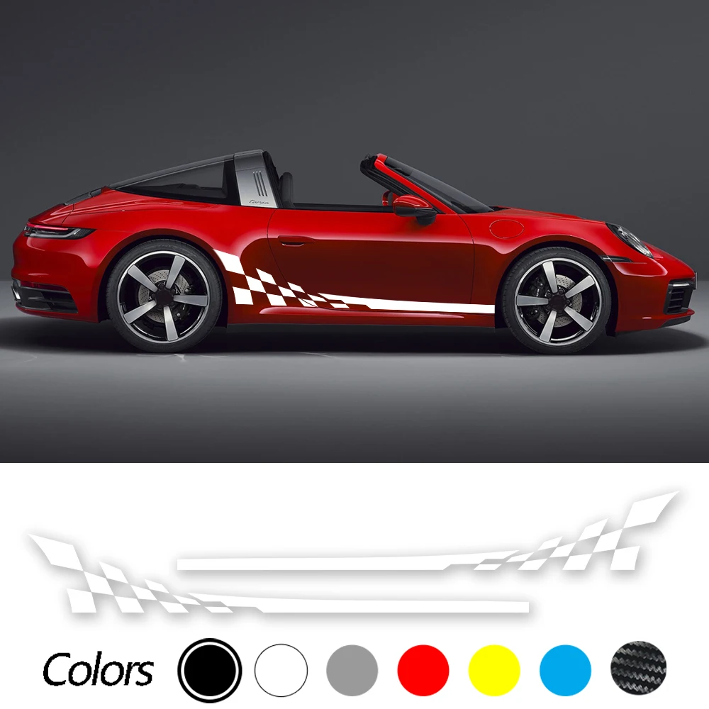 For Porsche 911 997 991 992 GT3 RS Turbo Carrera 4S Racing Flag Style ...