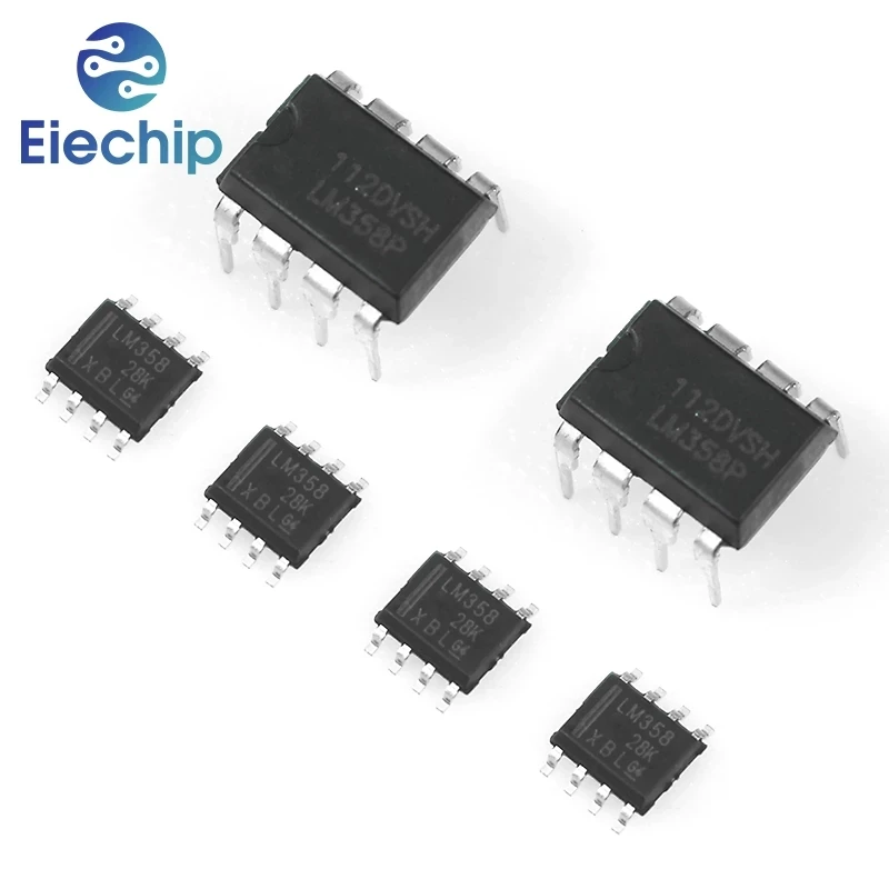 20PCS LM358P LM358N SMD Instrumentation Buffer Operational Amplifier ...