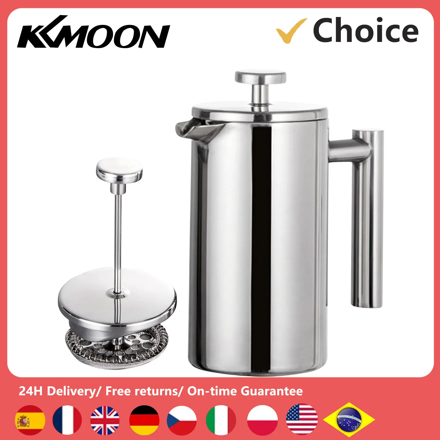 French-Press-Pot-European-style-Filter-Press-Hand-made-Coffee-Pots ...