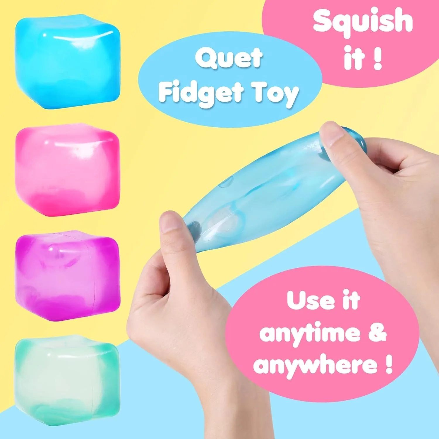 3Pcs-Ice-Cube-Fidget-Toy-Square-Shape-Squishy-Stress-Ball-Squeeze-Toys ...