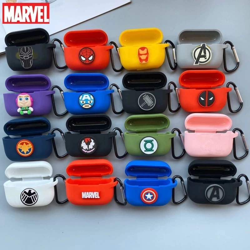 New Marvel Avengers Silicone Case For Airpods Pro 3 Bluetooth Earphone ...