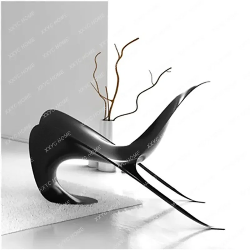 Italian-Designer-Creative-Strange-Shape-Fiberglass-Batwing-Chair-Manta ...