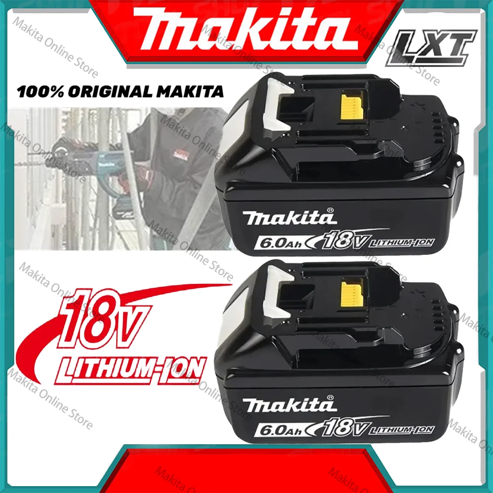 Genuine-Makita-18V-6Ah-Rechargeable-Power-Tools-Battery-18V-makita-with-LED-Li-ion-Replacement ...