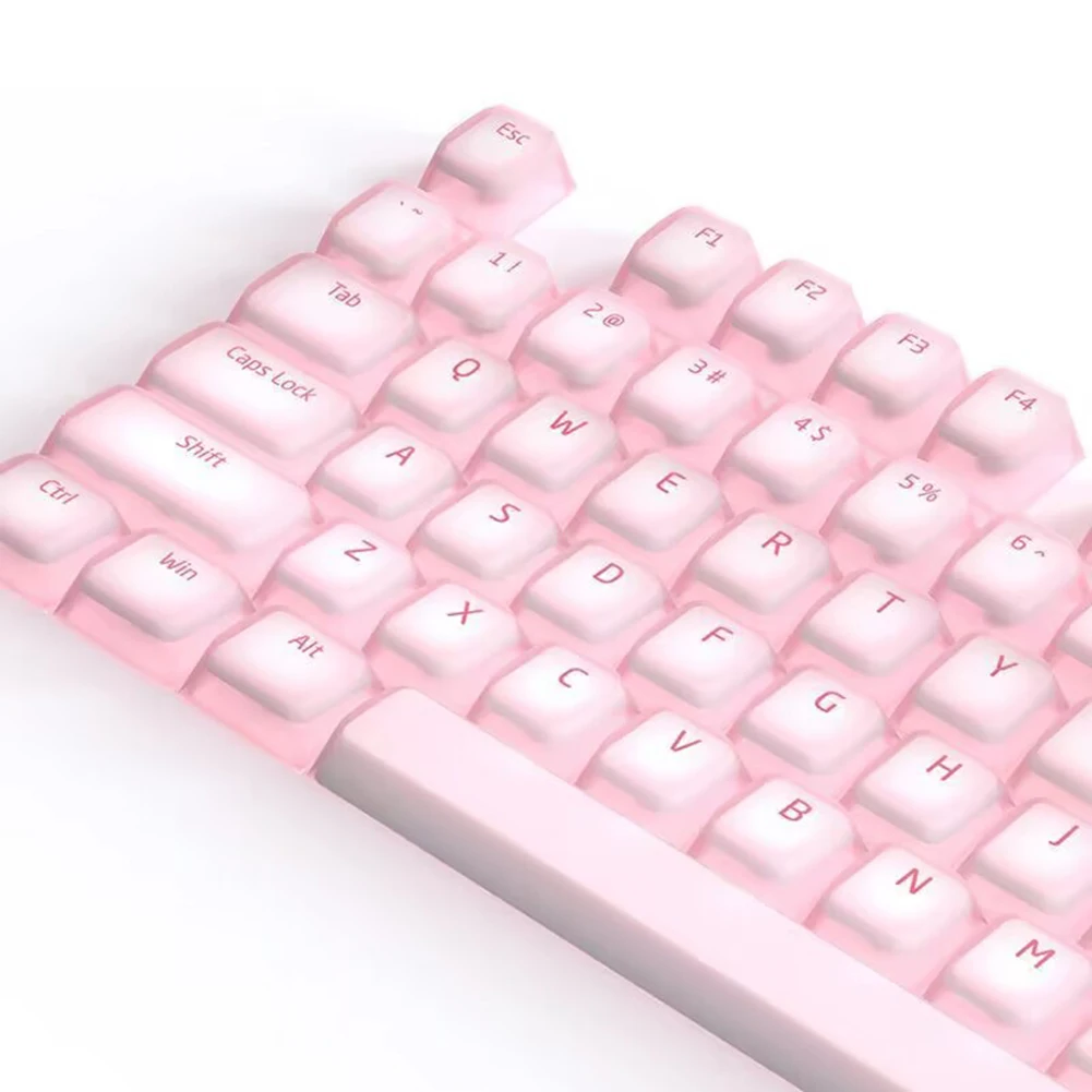 104Pcs-ABS-Silicone-Mechanical-Keyboard-Keycaps-Set-Pudding-Keycaps ...