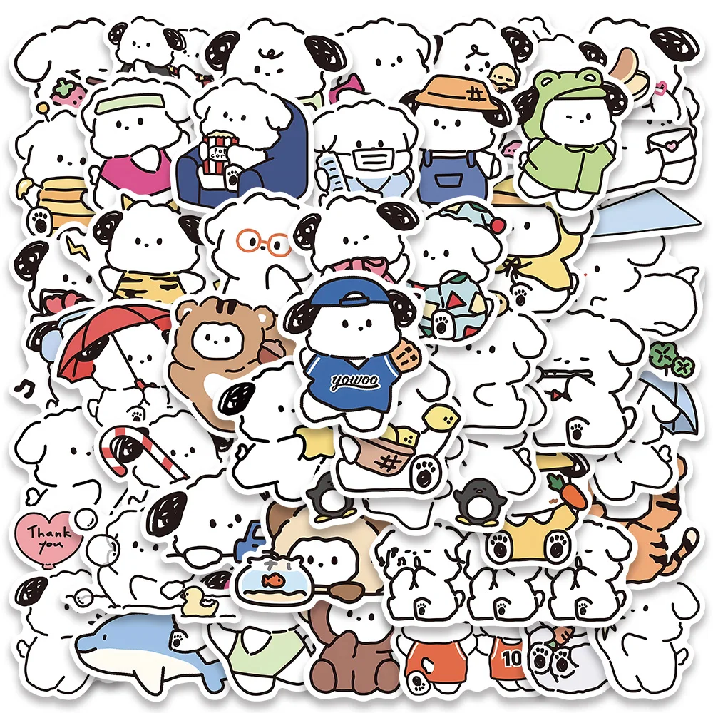 50pcs-yowoyowoo-Puppy-Stickers-Cute-Kawaii-Dogs-Decals-Kids-DIY ...