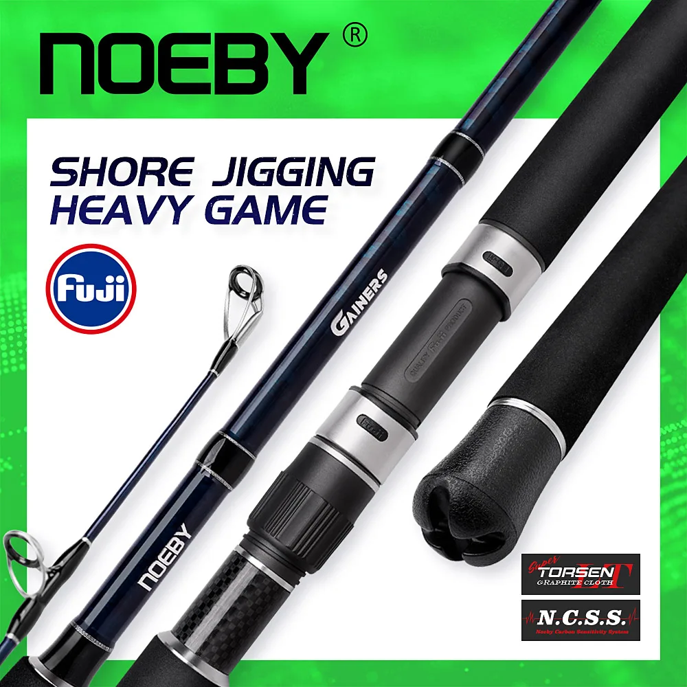 Noeby Shore Jigging Fishing Rod 2.75m 3.05m Heavy Game Fuji Guide Long ...
