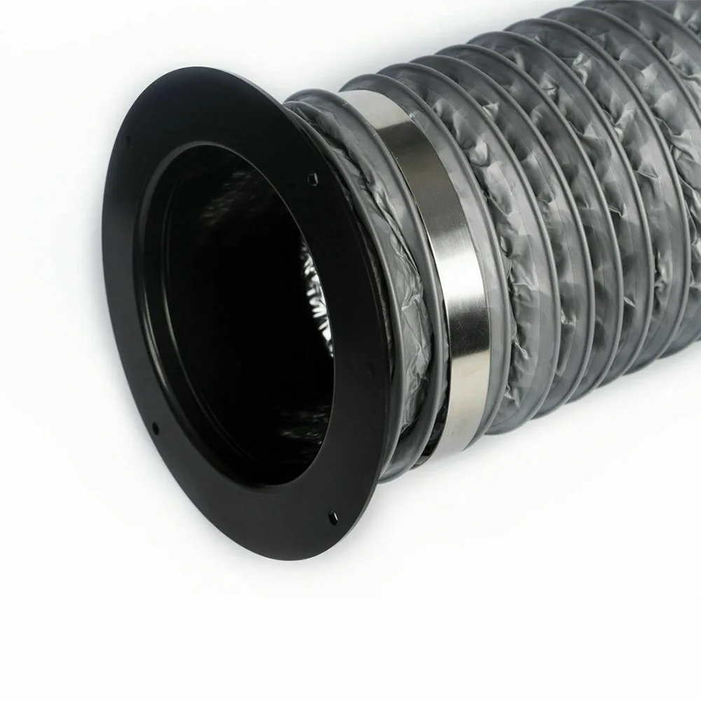 140/160/180mm ABS Straight Pipe Flange Ventilation Ducting Exhaust Pipe ...