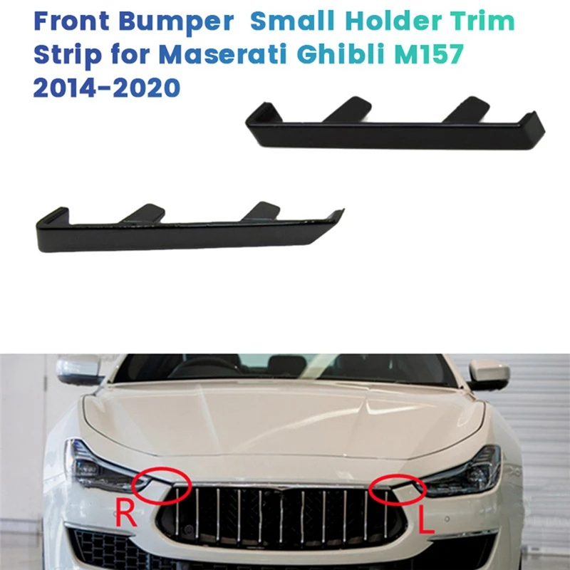 1Pair-Front-Bumper-Panel-Trim-Strip-670011292-670011291-For-Maserati ...