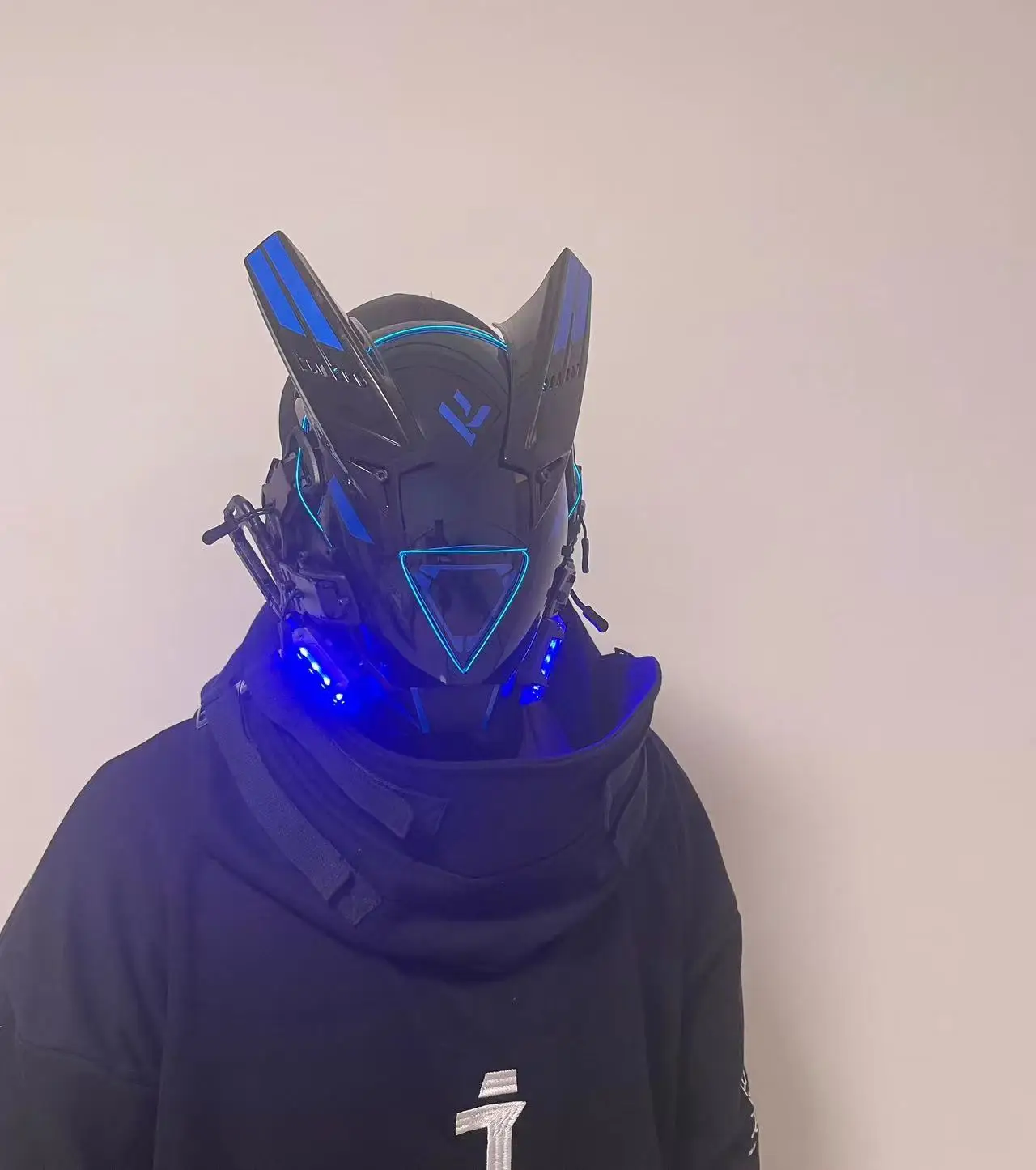 Halloween-Mask-Black-Cyberpunk-Robot-Mask-Cos-Black-Headgear-Comic-Con ...