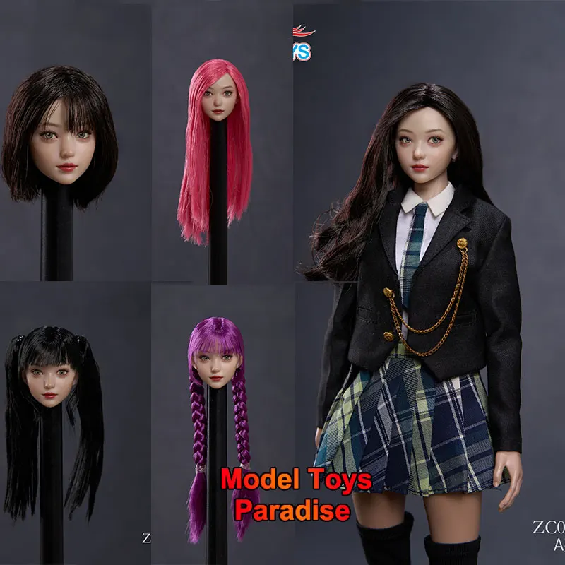 Z6TOYS-ZC008-1-6-Woman-Soldier-Beauty-Huanhuan-Mobile-Eye-Head-Sculpt ...