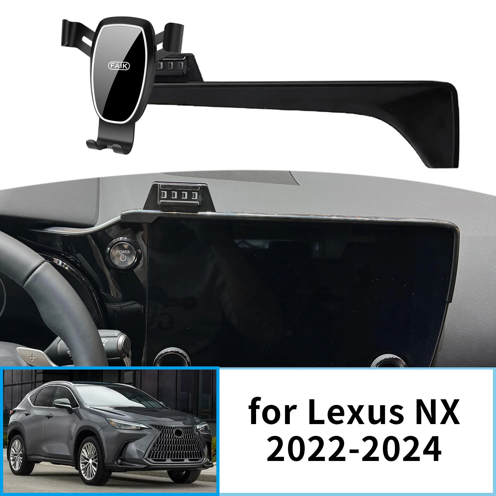 for-Lexus-NX-2022-2024-14in-GPS-Bracket-Navigation-Stand-Auto ...