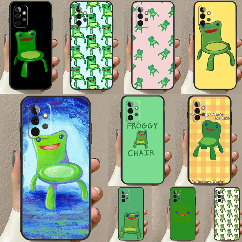 Cute Froggy Chair Animal Phone Case For Samsung A51 A71 A50 A70 A21S ...