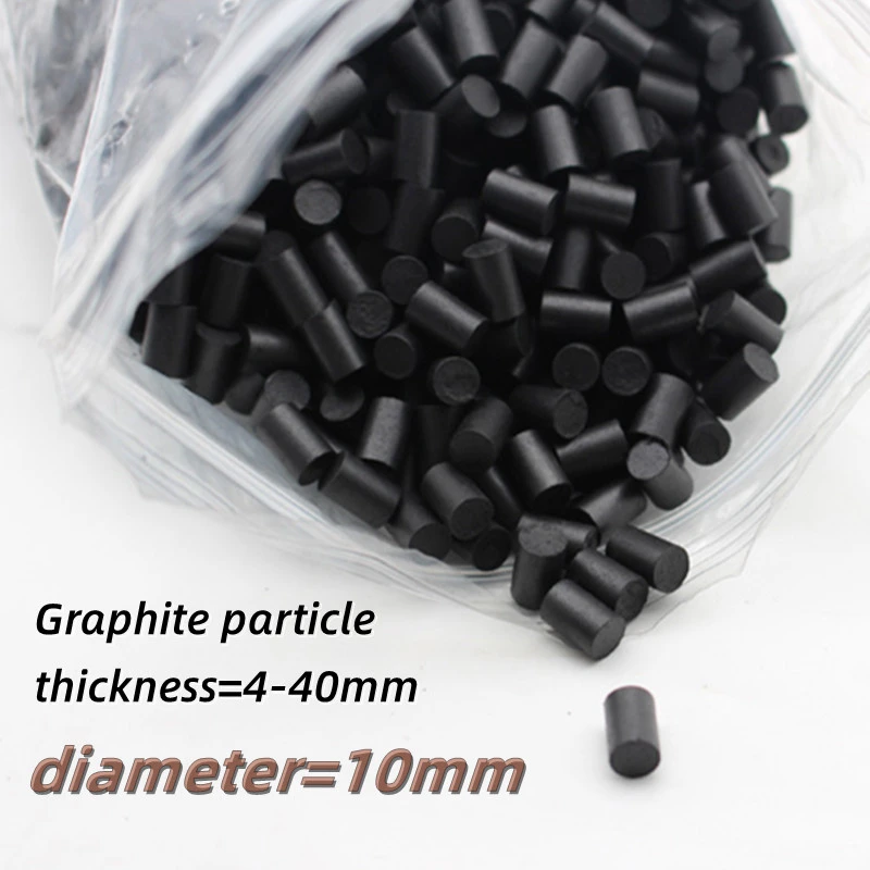 100Pcs Solid Graphite Rod Electrode Graphite Column 10mm Carbon Rod ...