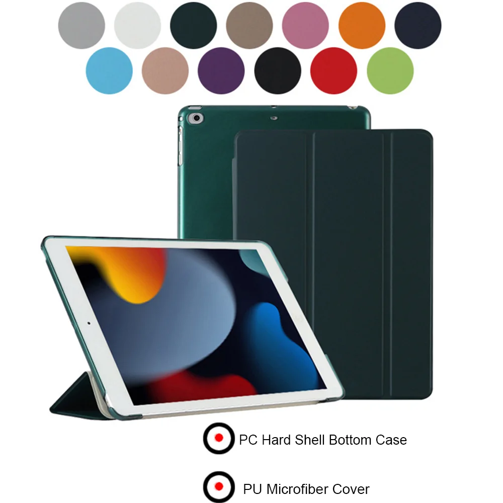 IPad Air 2,air 1,Mini 1,2,3,4,5,6,ultra,pu,バックケース,透明,半透明用のスマートケース ...
