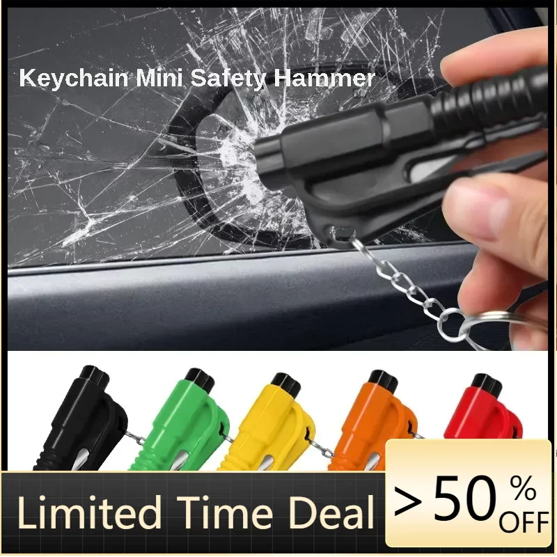 Safety-Hammer-Car-Escape-Tool-2-in-1-Window-Breaker-Seatbelt-Cutter-Compact-Emergency-Hammer ...