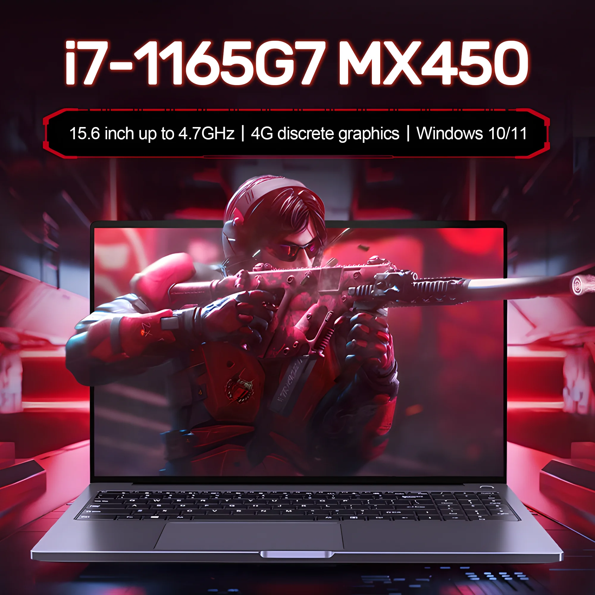 Gaming-Laptop-with-Windows-10-or-11-11th-Generation-i7-Gr-ficos-MX450 ...