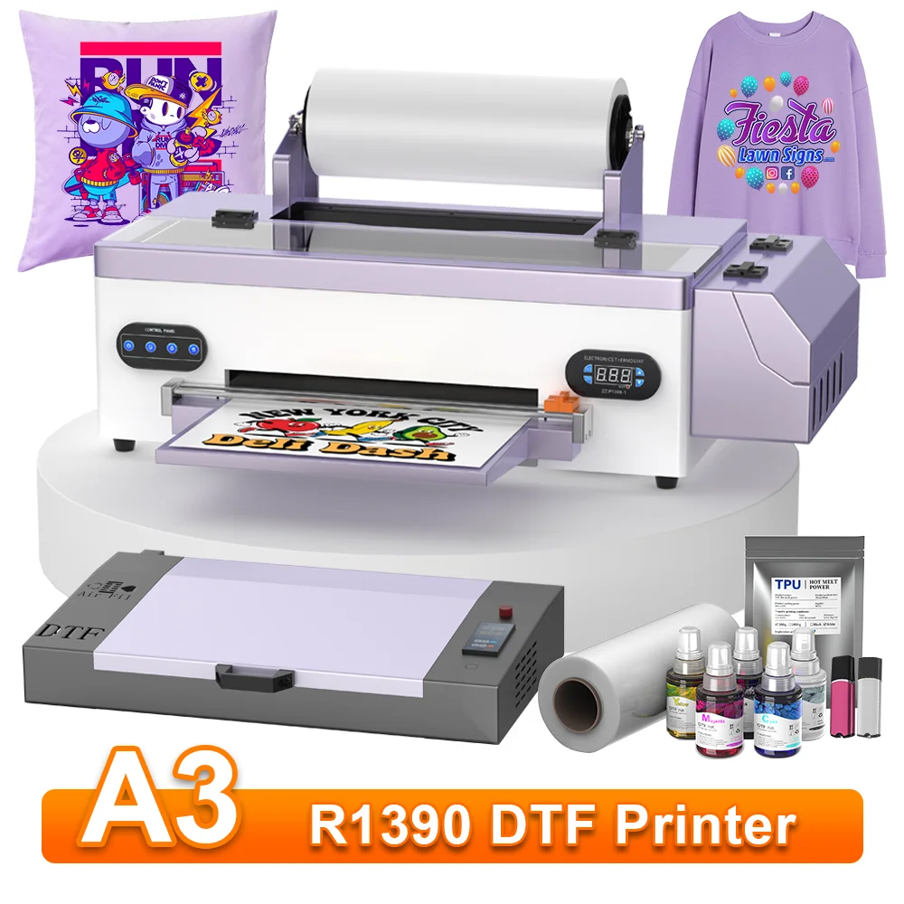 A3 DTF Printer A3 R1390 DTF Printer Impresora T-shirt Printing Machine ...