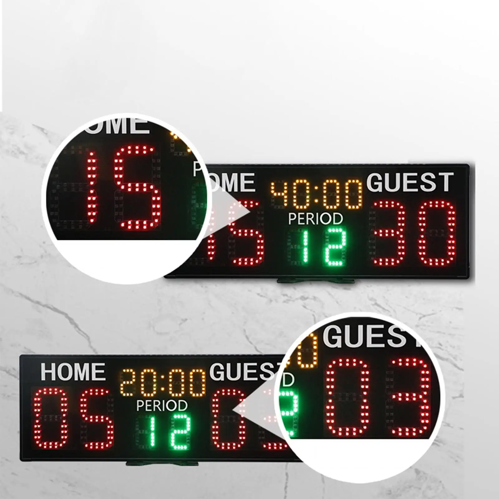 Electronic-Scoreboard-Home-Guest-Professional-Portable-Score-Clock-for ...