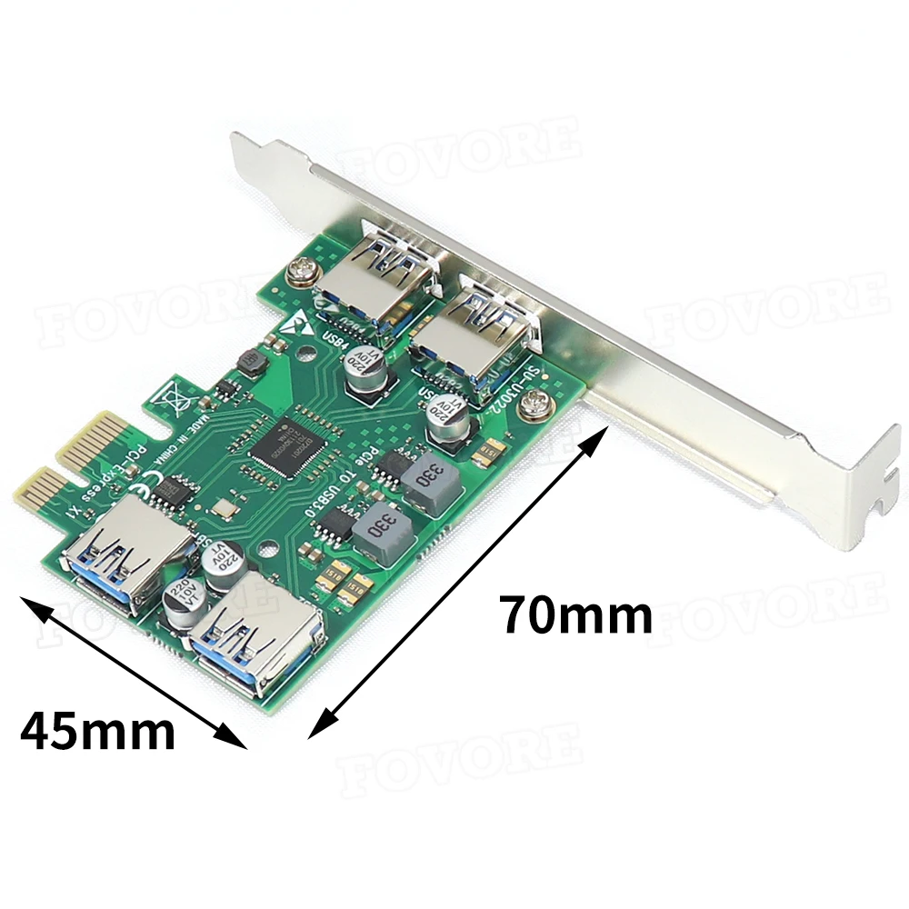 Адаптер PCI E USB 3 0 PCI Express 4 порта к USB 3.0 Контроллер 5 Гбит/с ...