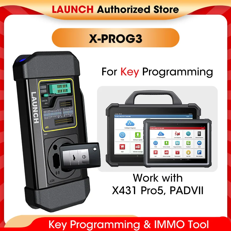 LAUNCH XPROG 3 Key Programmer for X431 V Plus – OBD2 & Smart Key Tool