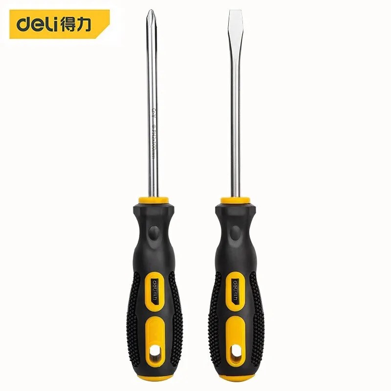 Deli 2-piece set of Phillips screwdriver, Phillips screwdriver, flat ...