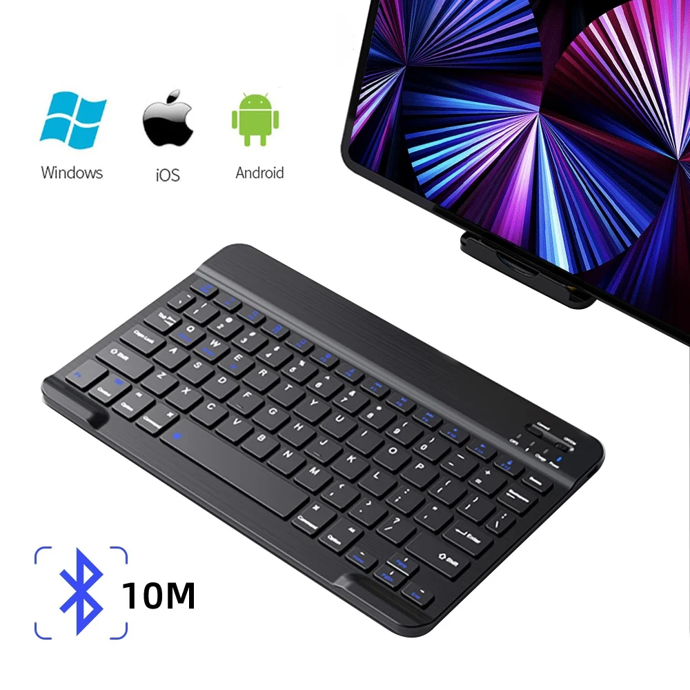 Rechargeable-Bluetooth-compatible-Keyboard-Portable-Compact-Wireless ...