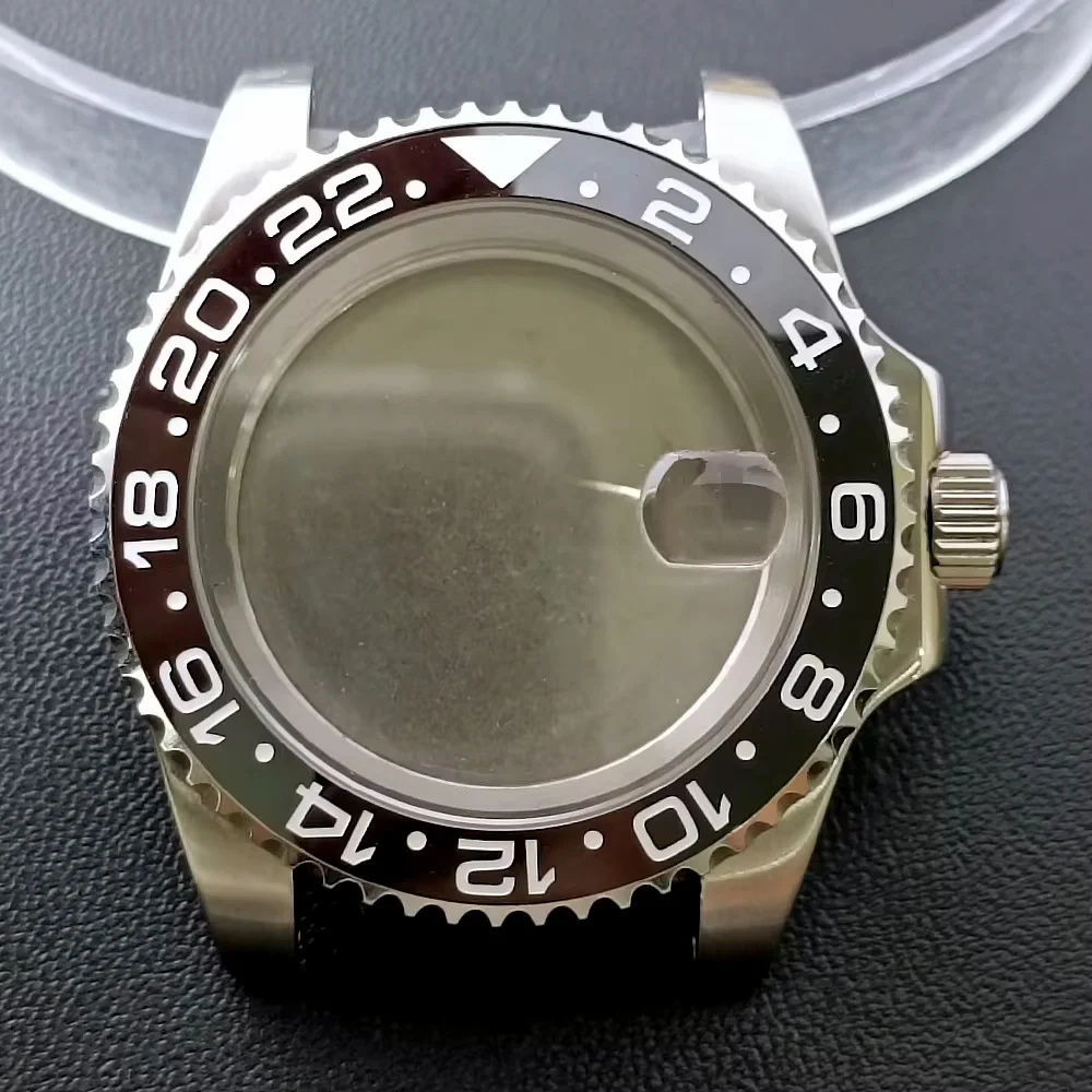 High-Quality Men's Silvery Steel Watch Case for One way (34 Silvery)