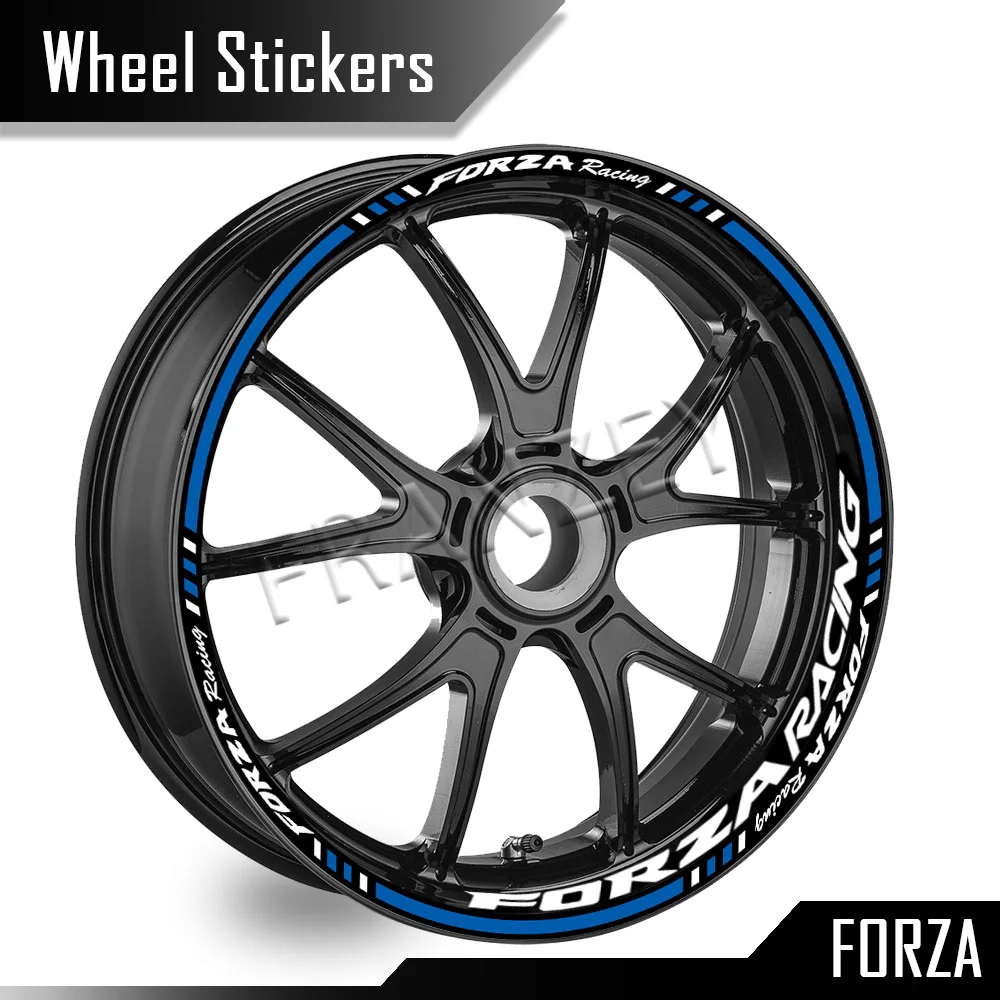 Motorcycle Wheel Sticker Reflective Stripe Tape Rim Decals Hub ...