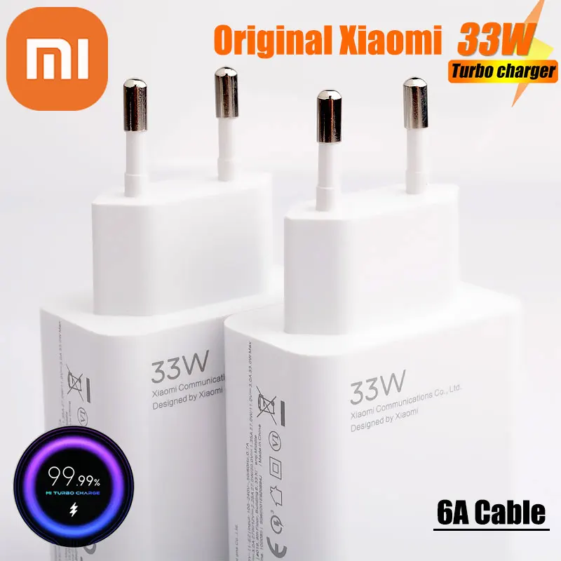Original-Xiaomi-Charger-33W-Fast-Turbo-Charge-6A-Type-C-Cable-For-Mi-10 ...